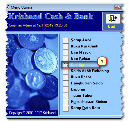 Membuat Kas Bon Pada Krishand Cash Bank - Print View