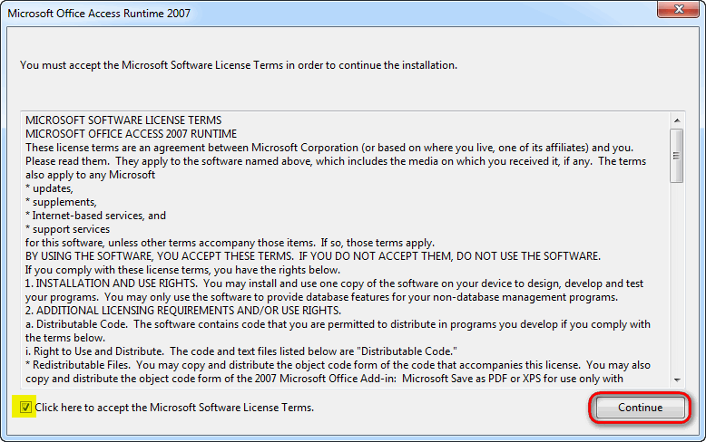 Cara Install Microsoft Access Runtime 2007